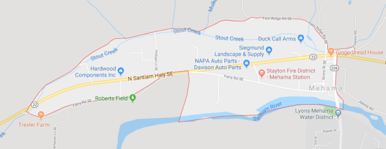 Map of Mehama - Driving Directions Maps and Traffic