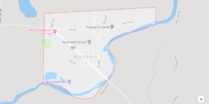 Map of Monument – Driving Directions Maps and Traffic