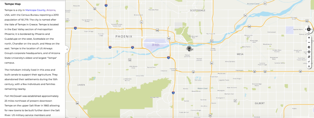 Map of Tempe – Driving Directions Maps and Traffic