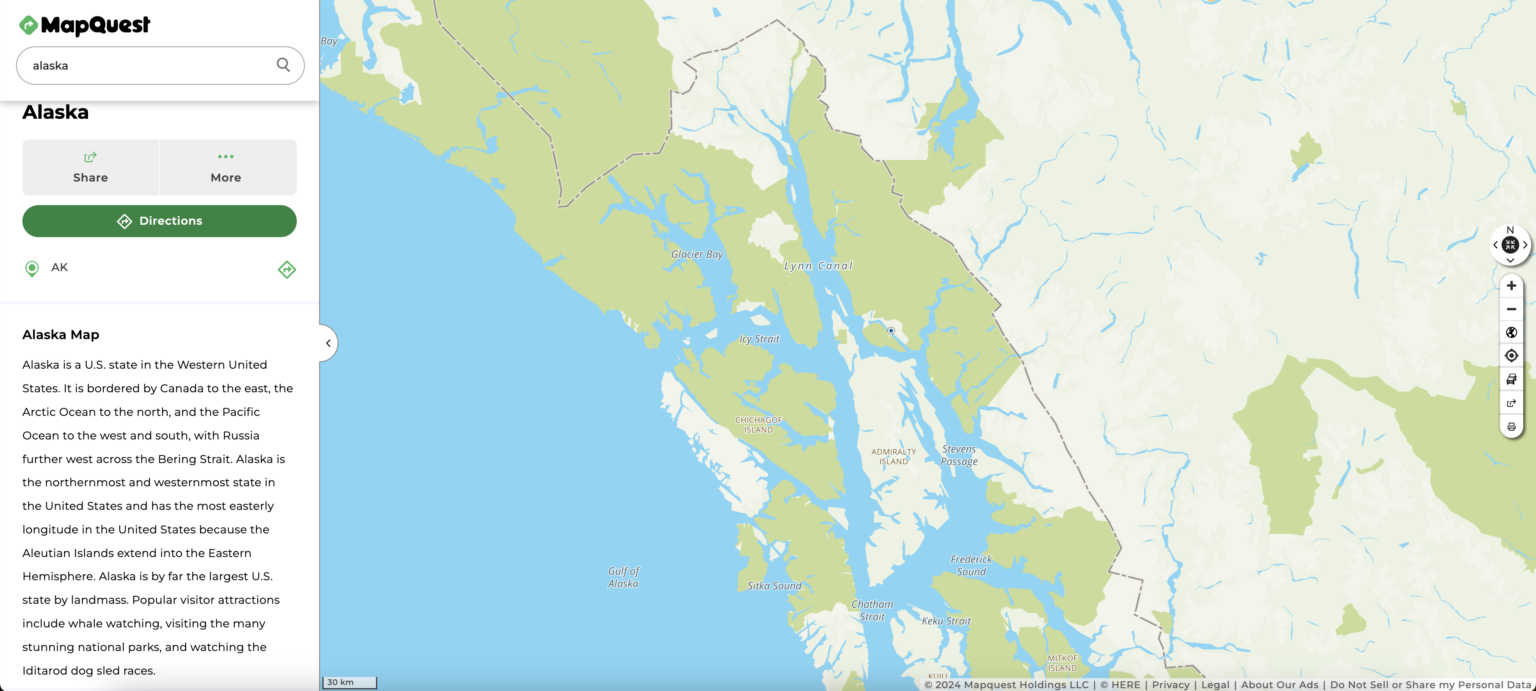 Maps of Alaska – Driving Directions Maps and Traffic