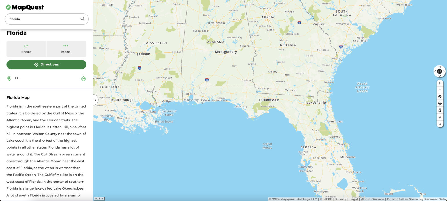 Maps of Florida – Driving Directions Maps and Traffic