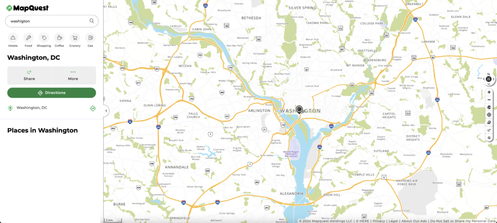 Maps of Washington – Driving Directions Maps and Traffic